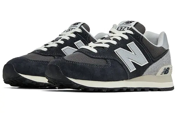 NEW BALANCE 574 Sneakers - Black/white/grey
