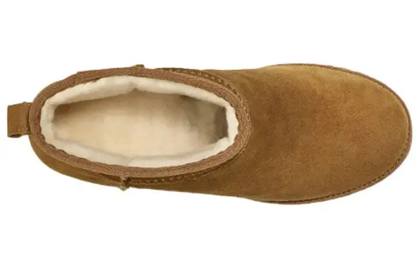 UGG Classic Femme Mini Suede Wedge Boots With Fleece Lining
