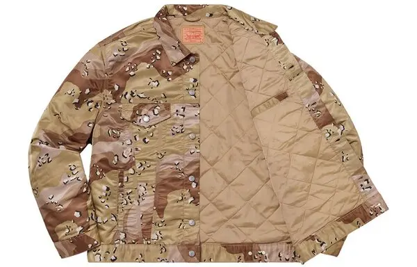 Supreme X Levis Nylon Trucker Jacket - Yellow
