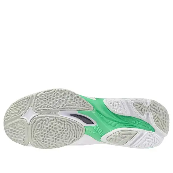 Mizuno Wave Lightning Z8 Athletic Sneakers - White/black/frozen Emerald