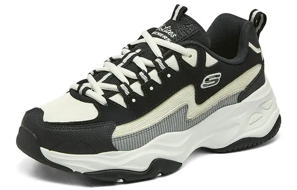 Sketchers Dlites 1.0 Sneakers - Black/beige/grey