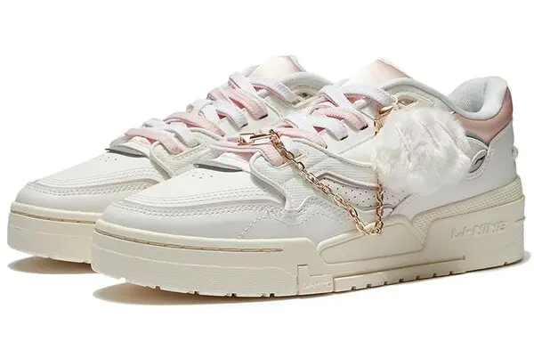 LI-NING Lace-up Sneakers With Chain Detail