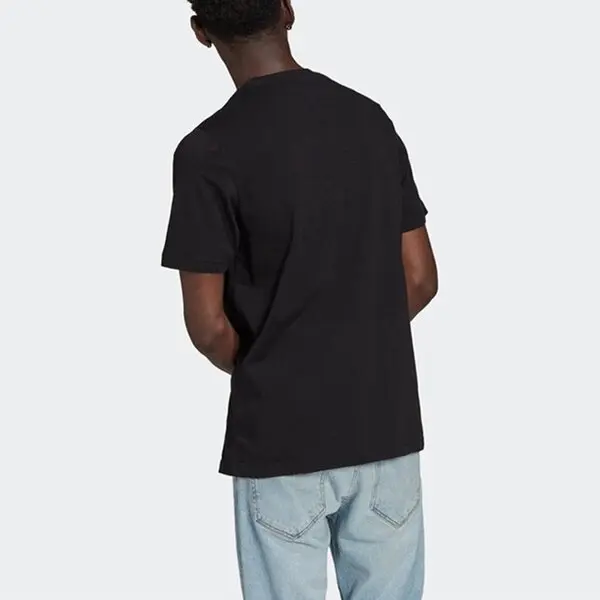 Adidas Originals Ss22 Essential Tee Athleisure Casual Sports Solid Color Logo Short Sleeve Black - Default Color