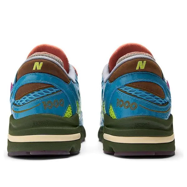 NEW BALANCE Salehe Bembury X 1000 "fog Be The Cloud" Sneakers - Blue/green/orange