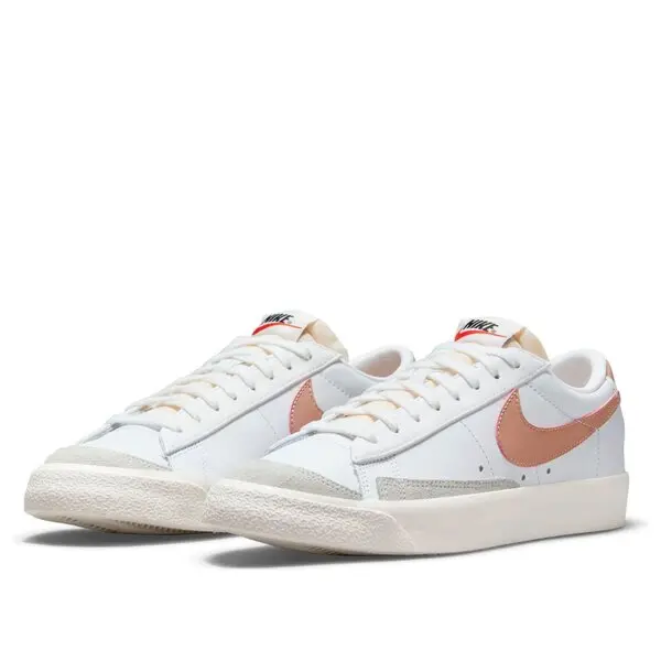 Nike Blazer Low '77 "white Rose Whisper" Sneakers - White/gray/pink