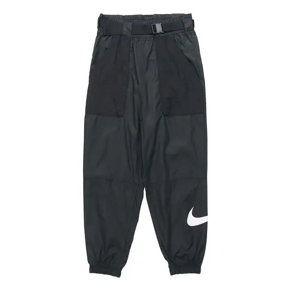 Nike Swoosh Woven Casual Sports Pants - Black