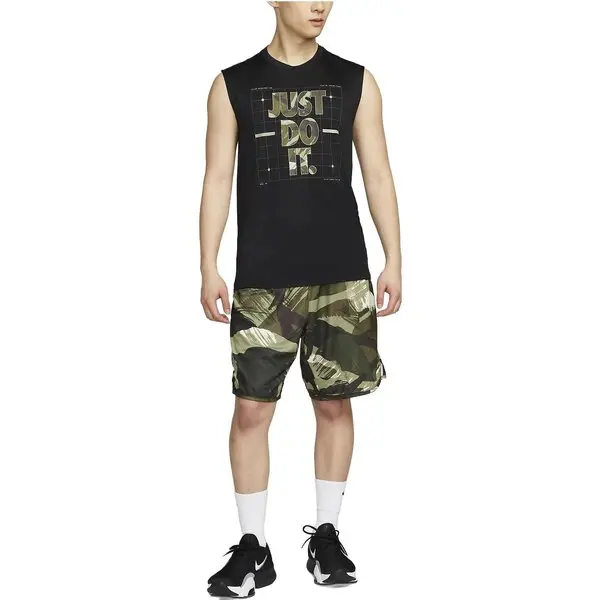 Nike Dri-fit Camouflage Graphic Sleeveless T-shirt