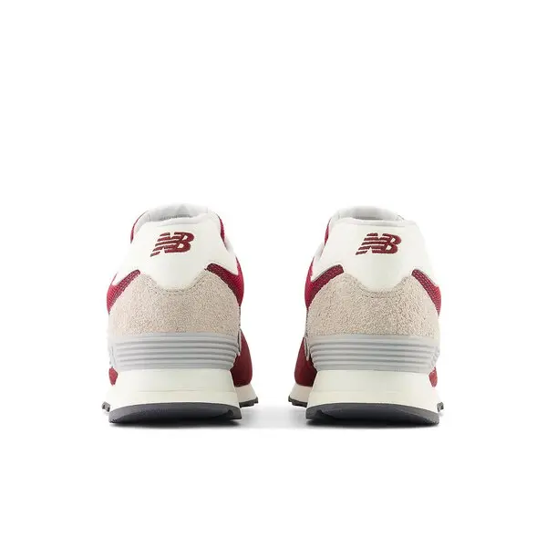 NEW BALANCE 574 "lunar New Year Classic Crimson" Low Top Sneakers - Red/gray/cream
