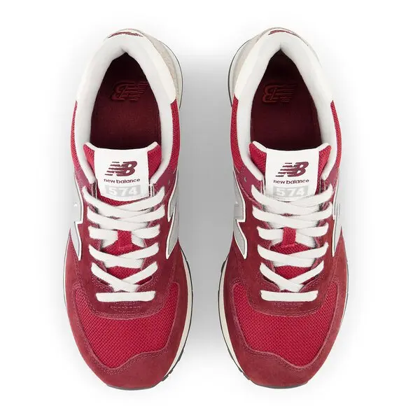 NEW BALANCE 574 "lunar New Year Classic Crimson" Low Top Sneakers - Red/gray/cream