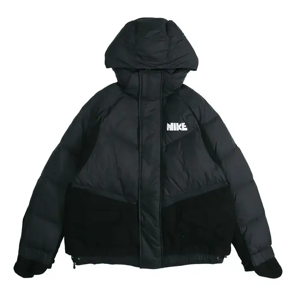 Nike X Sacai Down Hooded Jacket - Black
