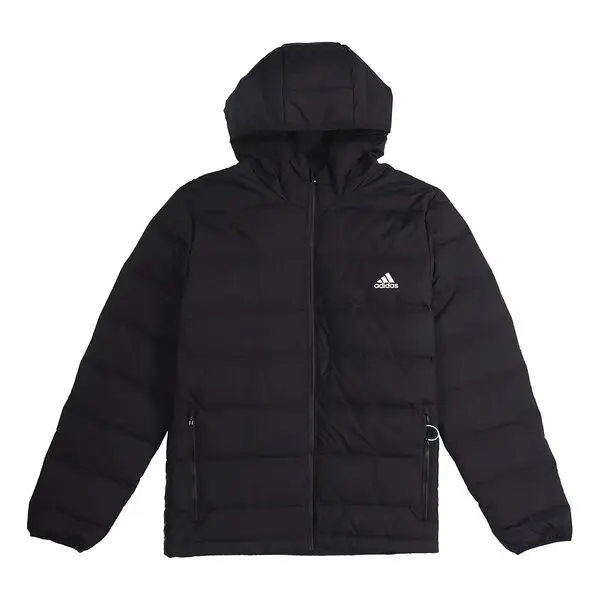 Adidas Helionic Hooded Down Jacket - Black