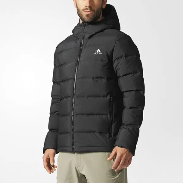 Adidas Helionic Hooded Down Jacket - Black