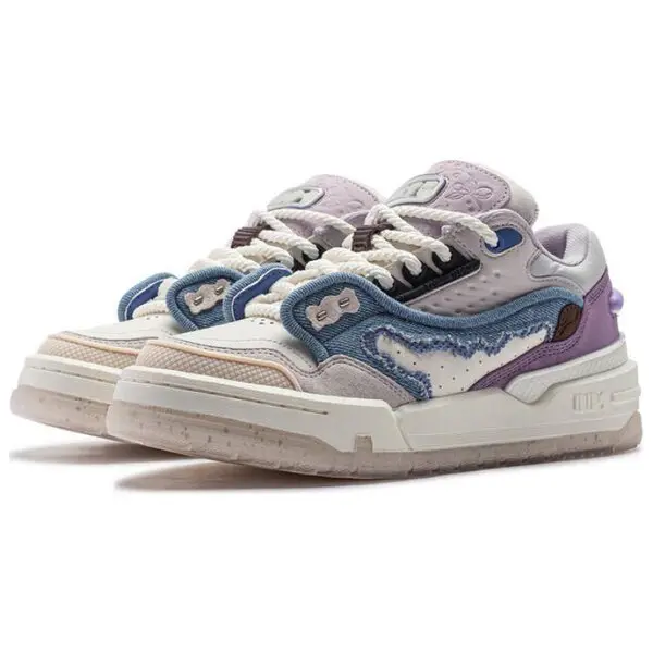 LI-NING 001 Btc Mega Sneakers - White/blue/purple