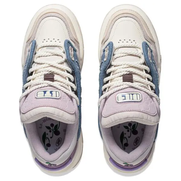 LI-NING 001 Btc Mega Sneakers - White/blue/purple