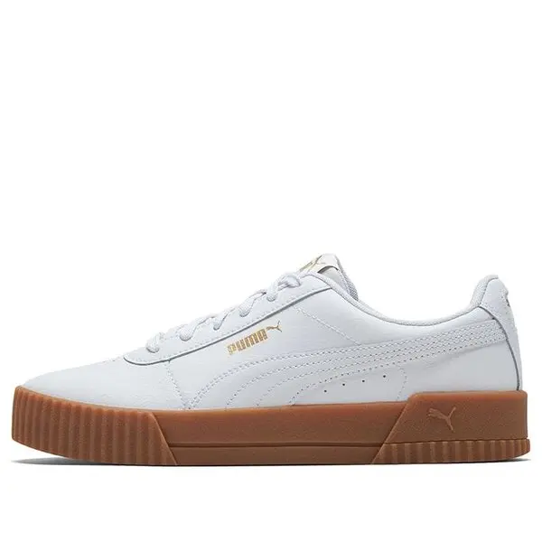 PUMA Carina Leather Low Top Sneakers - White