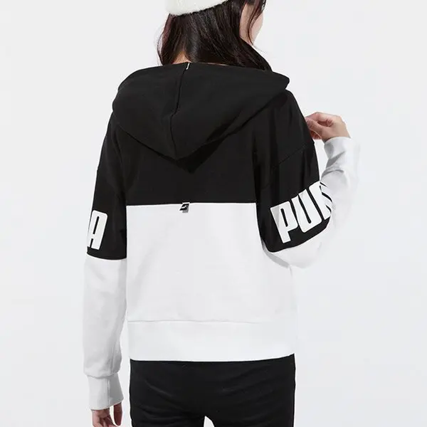 PUMA Colorblock Hoodie With Drawstring