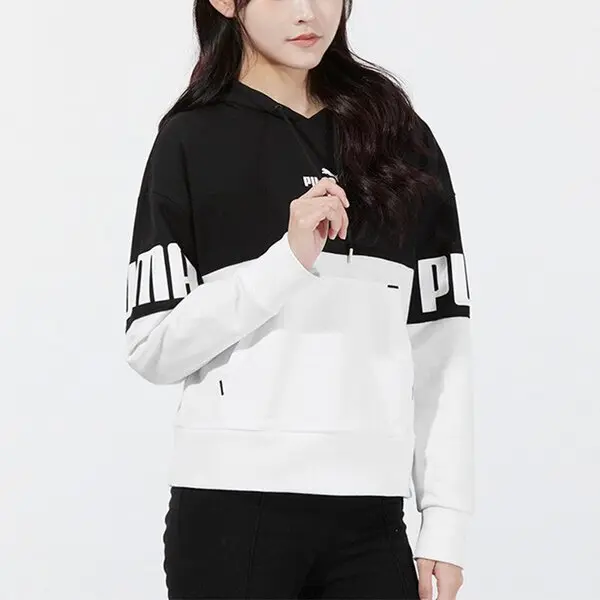 PUMA Colorblock Hoodie With Drawstring