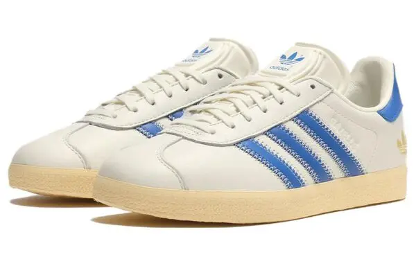 Adidas Gazelle "shoe Palace Bold Blue" Sneakers - Ivory/bold Blue