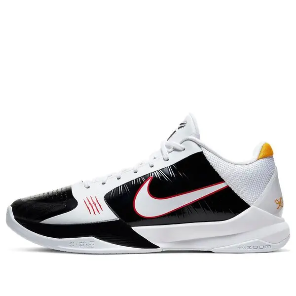Nike Zoom Kobe 5 Protro "alternate Bruce Lee" Athletic Sneakers - White/black/comet Red