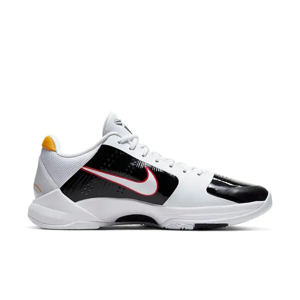 Nike Zoom Kobe 5 Protro "alternate Bruce Lee" Athletic Sneakers - White/black/comet Red