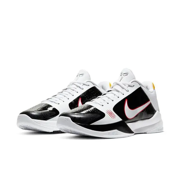 Nike Zoom Kobe 5 Protro "alternate Bruce Lee" Athletic Sneakers - White/black/comet Red