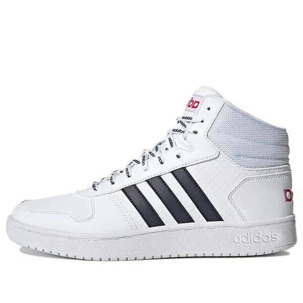 Adidas Hoops 2.0 Mid Top Sneakers - White/blue/red