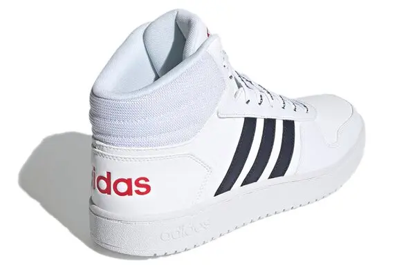Adidas Hoops 2.0 Mid Top Sneakers - White/blue/red