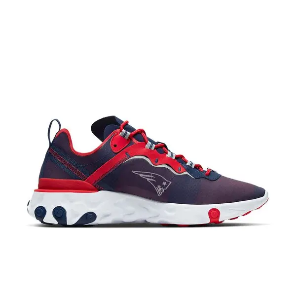 Nike Nfl X React Element 55 "new England Patriots" Sneakers - Red