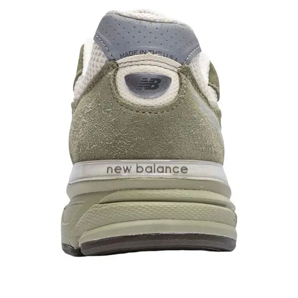 NEW BALANCE 990v4 Athletic Sneakers - Olive/ivory