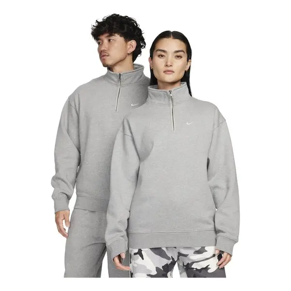 Nike Solo Swoosh 1/4 Zip Sweatshirt - Black