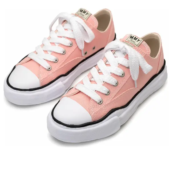 Mihara Yasuhiro Peterson Og Sole Canvas Low Top Sneakers - Pink/white