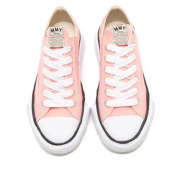 Mihara Yasuhiro Peterson Og Sole Canvas Low Top Sneakers - Pink/white