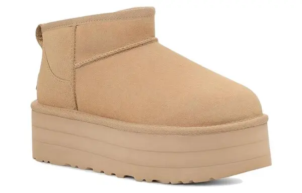 UGG Classic Ultra Mini Platform Boots - Light Greybrown