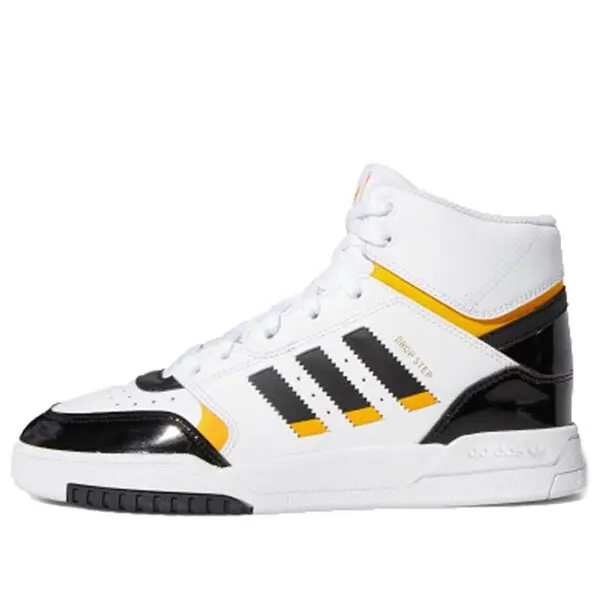 Adidas Originals Drop Step High Top Sneakers - White/yellow/black