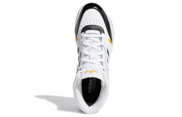 Adidas Originals Drop Step High Top Sneakers - White/yellow/black