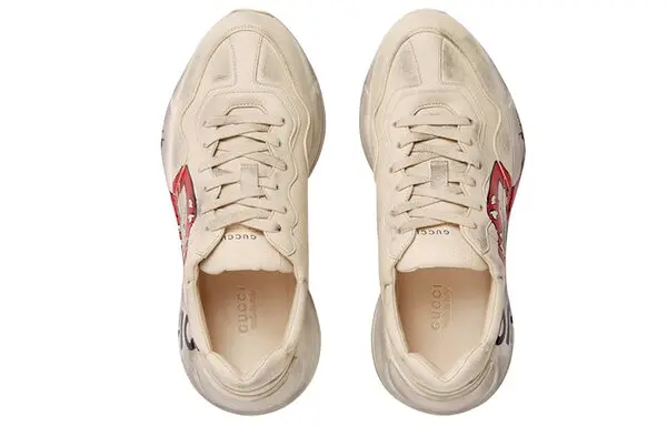 Gucci Rhyton 'mouth Print' Sneakers - Ivory