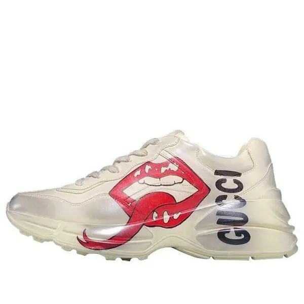 Gucci Rhyton 'mouth Print' Sneakers - Ivory