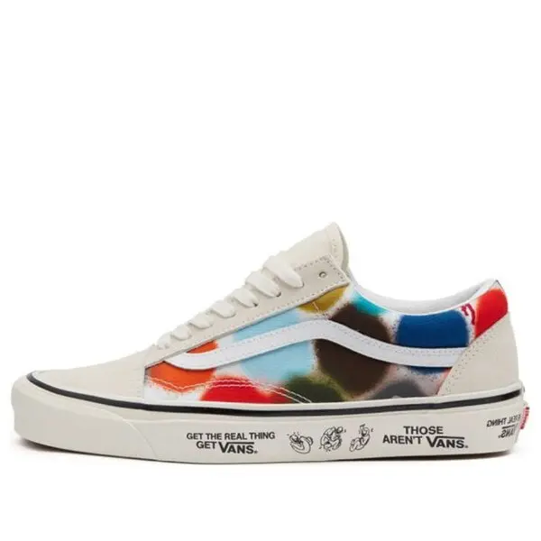 VANS Old Skool Low Top Sneakers - White/red/blue