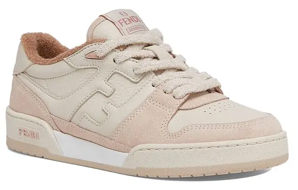 Fendi Match Low Top Sneakers - Pink/beige