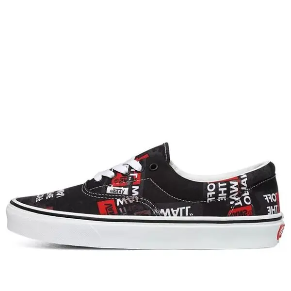 VANS Era 'packing Tape' Low Top Sneakers - Black/red