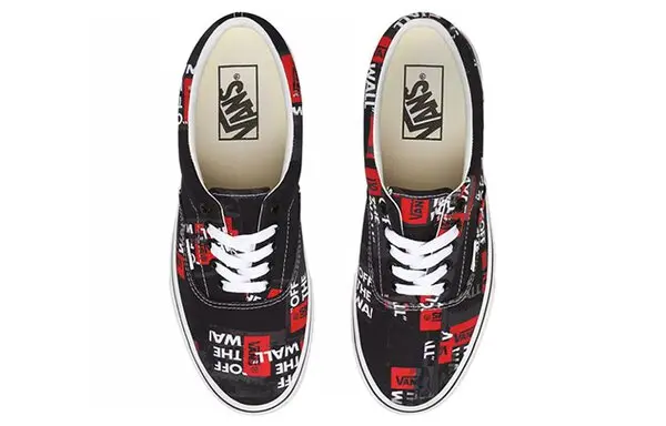 VANS Era 'packing Tape' Low Top Sneakers - Black/red