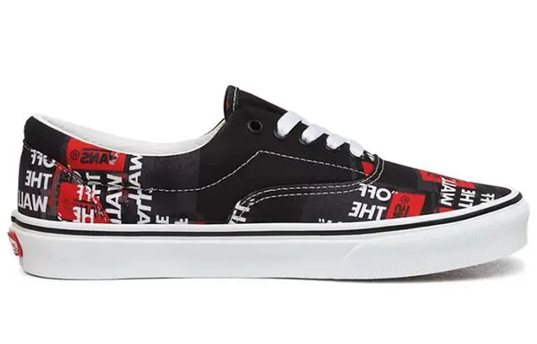 VANS Era 'packing Tape' Low Top Sneakers - Black/red