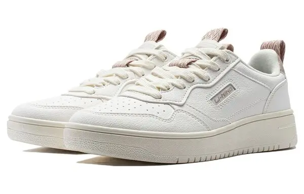 LI-NING Star Candy "smoke White" Sneakers - White/brown