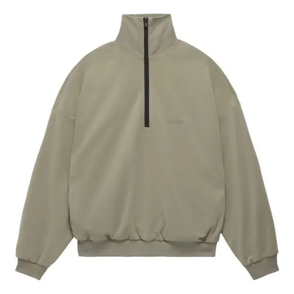 Adidas Fear Of God Athletics 1/2-zip Track Top Asia Sizing - Clay