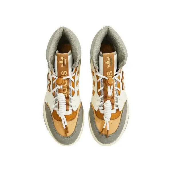 Adidas Originals Drop Step Xl High Top Sneakers - Cloud White/ivory Grey