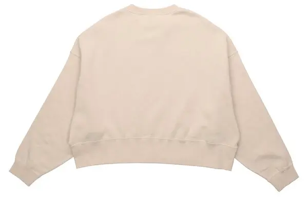 Nike Essential Fleece Crew - Beige/white