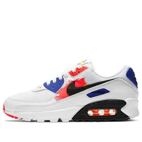 Nike Max 90 "brushstroke" Sneakers - Whiteredblue