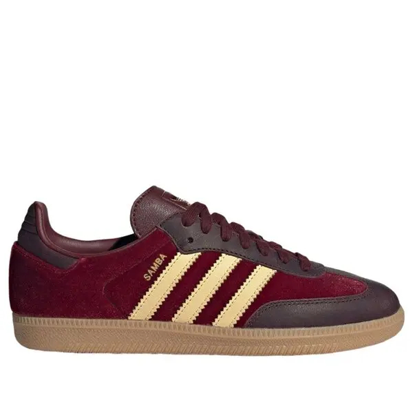 Adidas Samba 'shadow Red Velvet' Sneakers - Shadow Red/maroon/gum