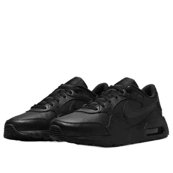 Nike Max Sc Leather Sneakers - Black