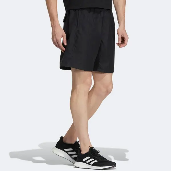 Adidas Solid Color Logo Printing Sports Shorts